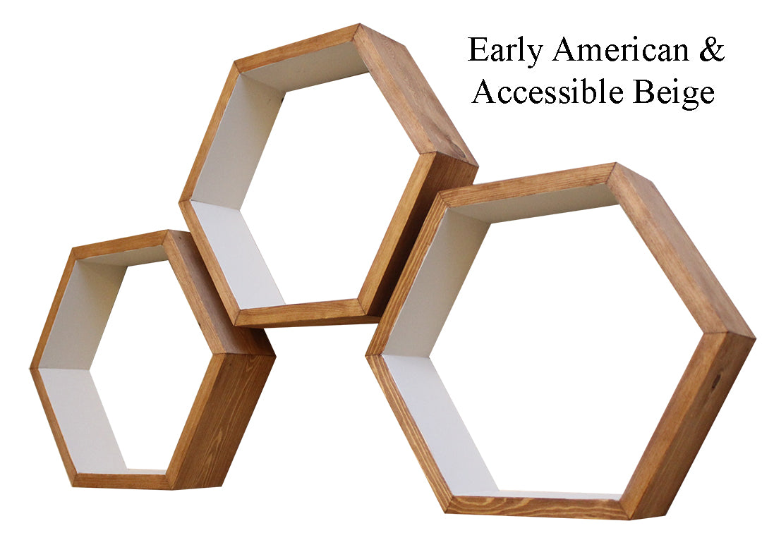 Hexagon Storage Shelves - Set of 3 – KBNDecor